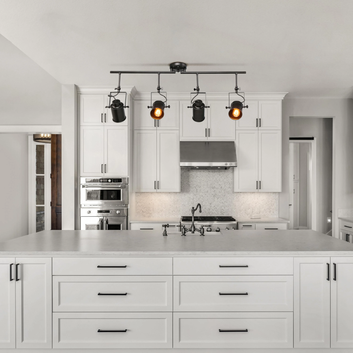 15 Best Kitchen Track Lighting Ideas - LEDAPLUS